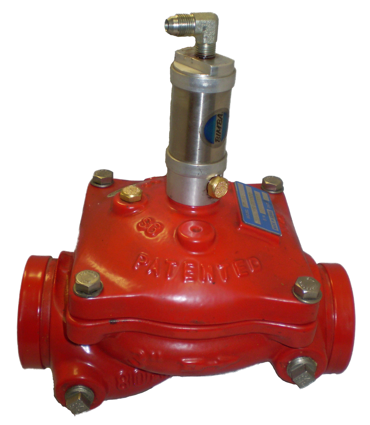 3" Inline Valve Hydraulic Operated - Grooved Connection part #20010700 ...